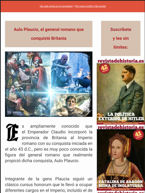 Revista de Historia: Aulo Plaucio, el general romano que conquistó ...