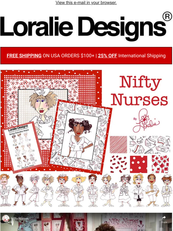Loralie Designs: Nifty Nurses by Loralie 🏩 | Milled
