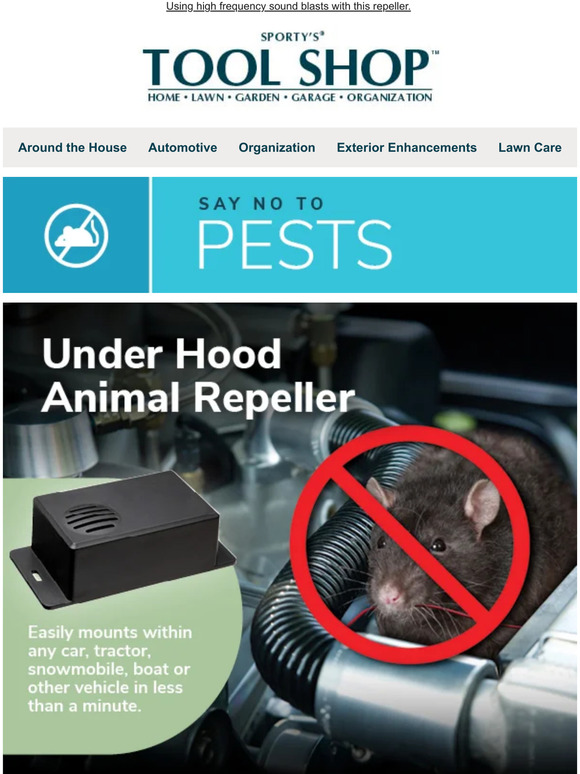 Sporty's Tool Shop: Protect Your Car's Engine From Rodent Damage | Milled