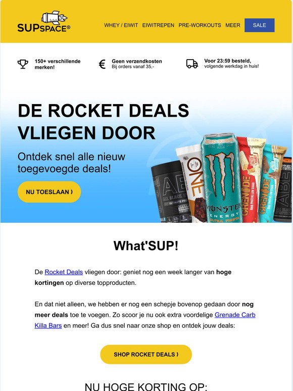 Supspace: 🚀 ROCKET DEALS: verlengd & uitgebreid met Grenade, Monster en ...
