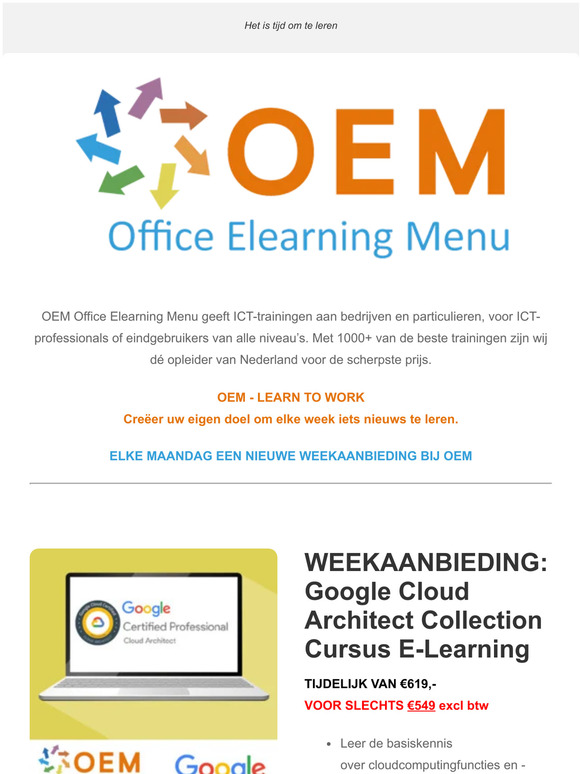 Office Elearning Menu: Krijgt u Google onder de knie? 💯 | Milled