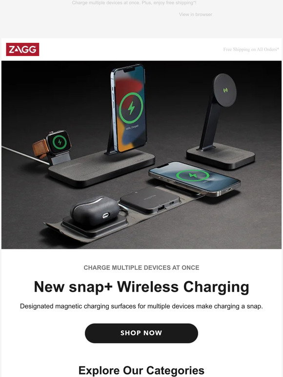 Mophie: Now Available: New snap+ Wireless Charging | Milled