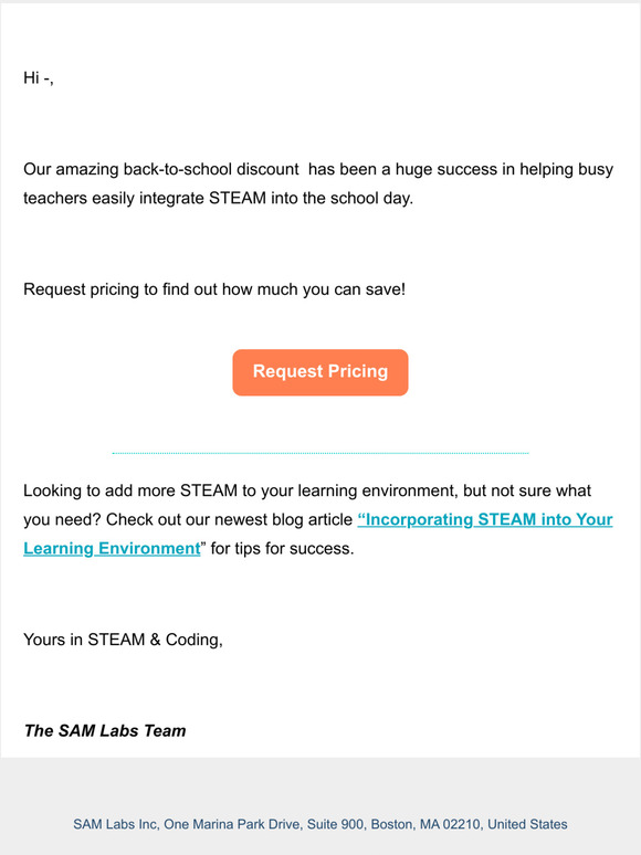 SAM Labs: 🙌🏼 STEAM in every learning environment! | Milled