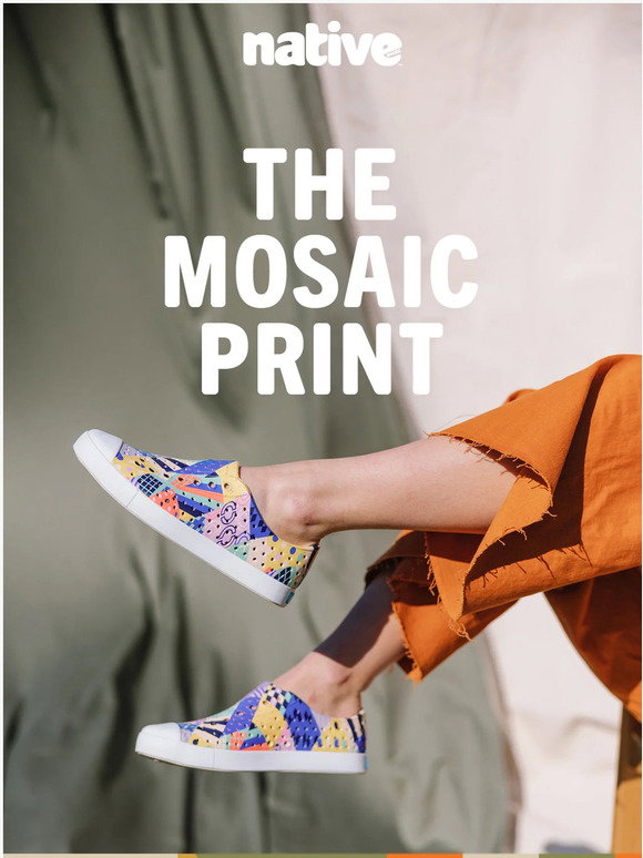 Native Shoes: Meet the Mosaic print 🎨 | Milled