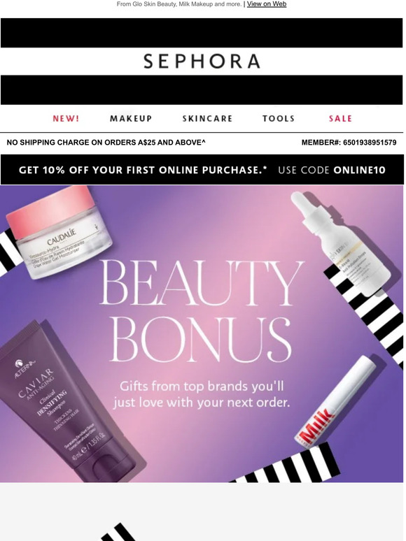 Sephora: This email comes with gifts! 🎁 | Milled