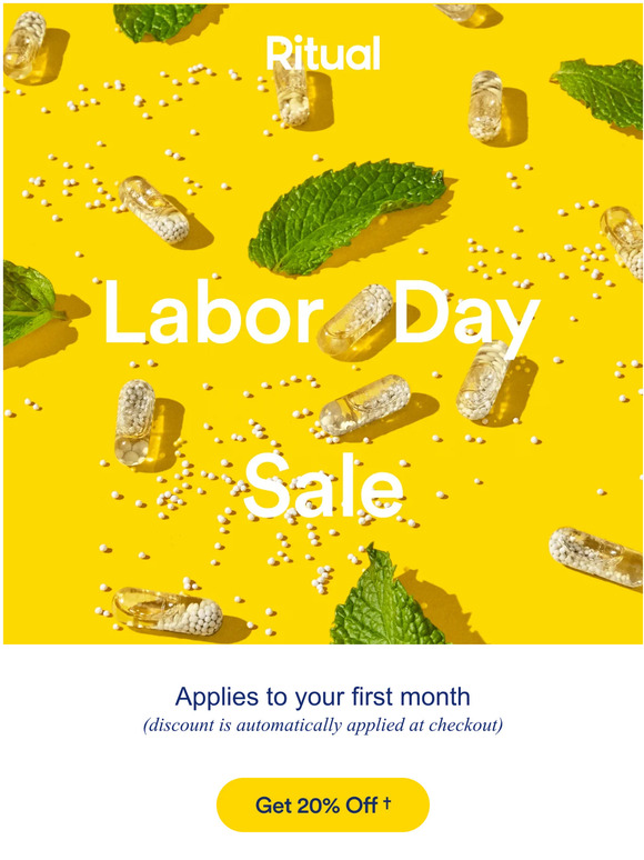 Ritual Email Newsletters: Shop Sales, Discounts, and Coupon Codes