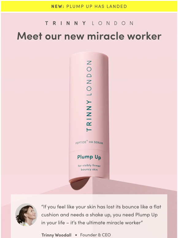 Trinny London: NEW: Plump Up has landed | Milled