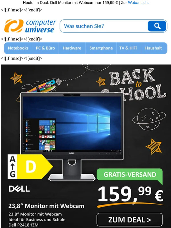 Computeruniverse: Jetzt mit der richtigen Technik in Schule, Uni und Beruf durchstarten! | Milled