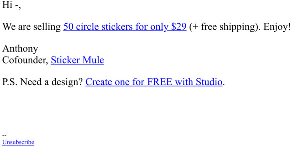 Sticker Mule: Circle stickers | Milled