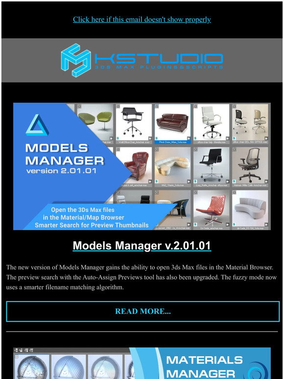 Kstudio: News from Kstudio (Models Manager v.2.01.01) | Milled