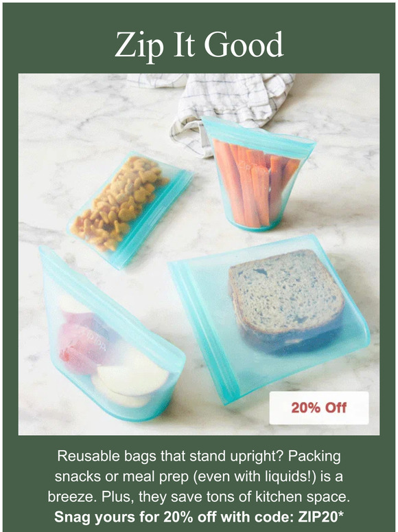 Food52: Storage bags for the whole family's snacks (and more). | Milled