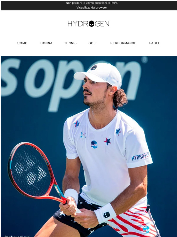 Hydrogen: US OPEN UNIFORM 🎾 Scopri la Divisa Limited Edition | Milled