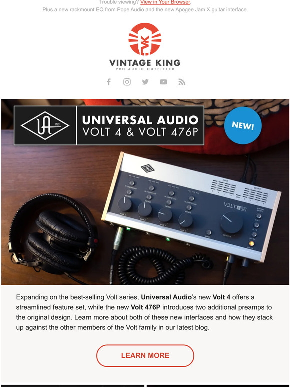 Vintage King Audio: Exploring Universal Audio’s New Volt Interfaces ...