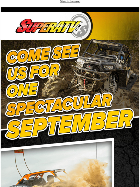 Super ATV: Come See Us At These Events in September 👋 | Milled