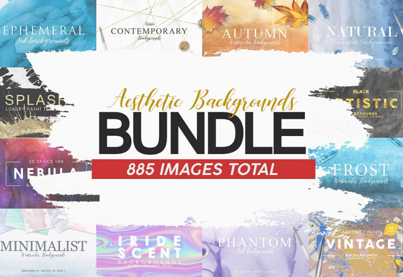Artixty: Aesthetic Backgrounds Mega Bundle Is Here! | Milled