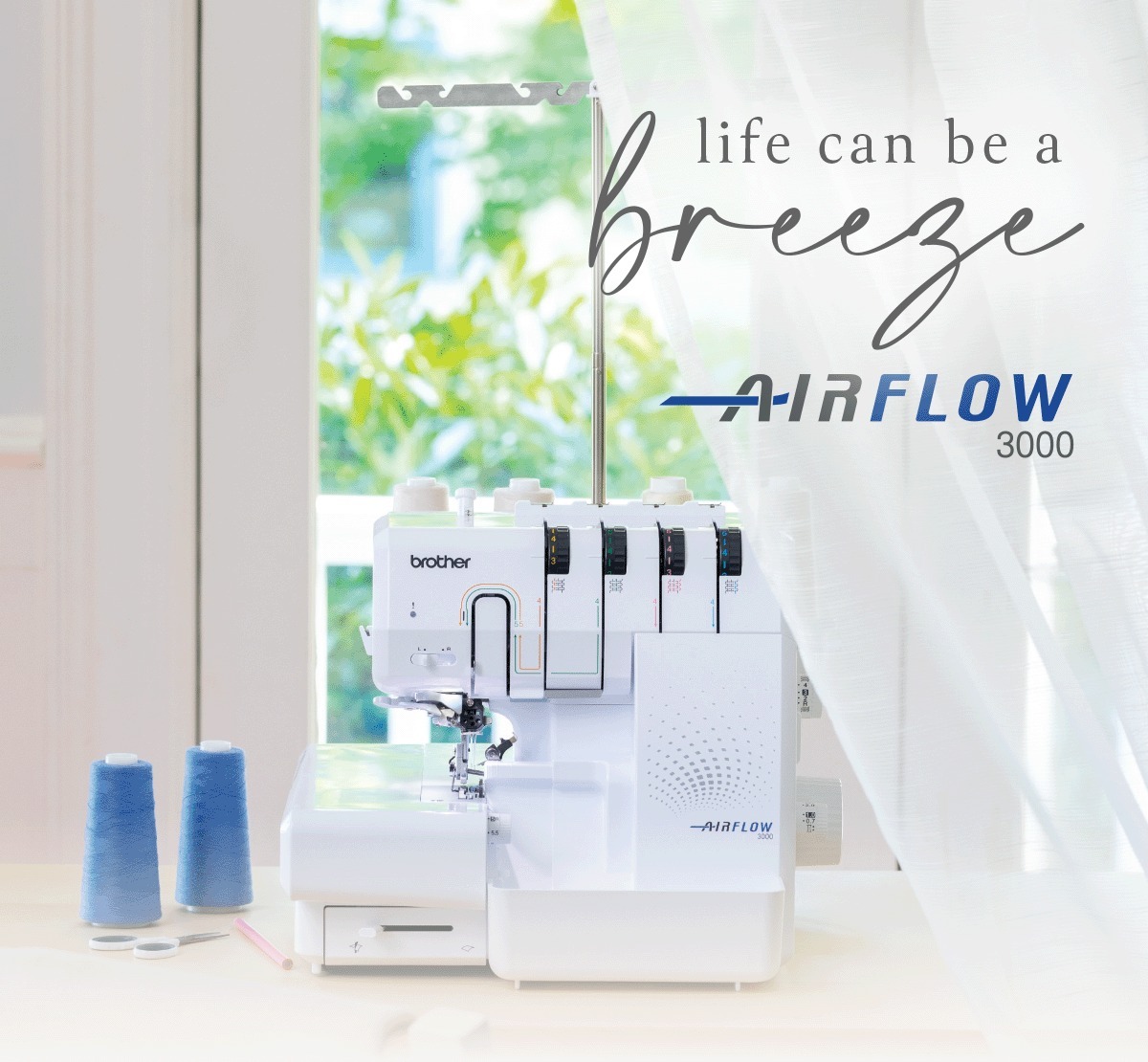 Brother: Introducing the New AIRFLOW 3000 Air Serger | Milled