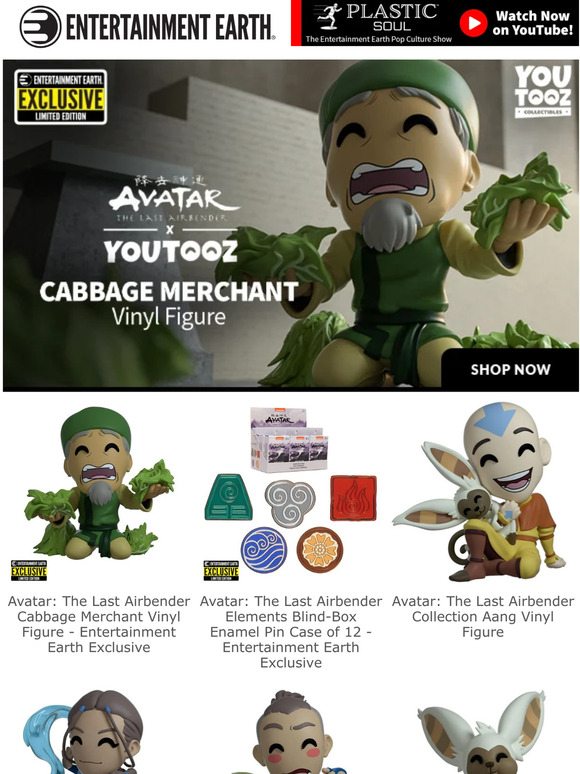 Entertainment Earth: New Exclusive Avatar: The Last Airbender Cabbage ...