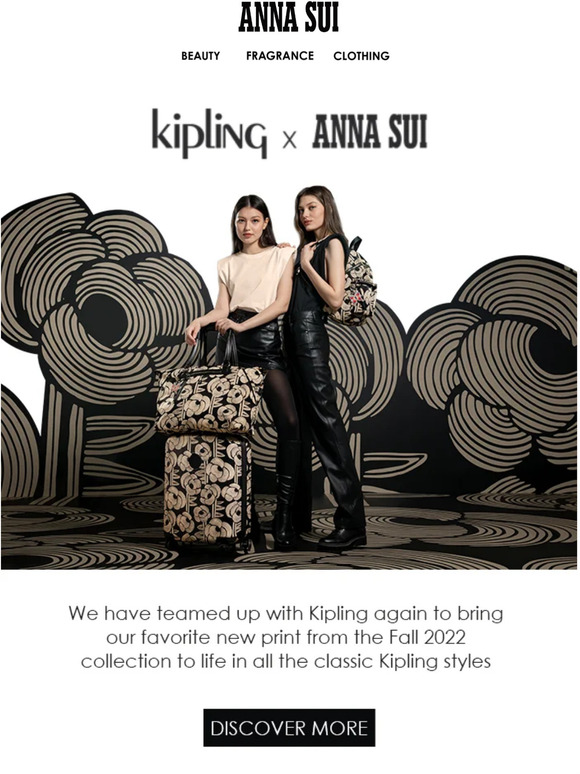 Anna Sui: NEW Anna Sui x Kipling | Milled