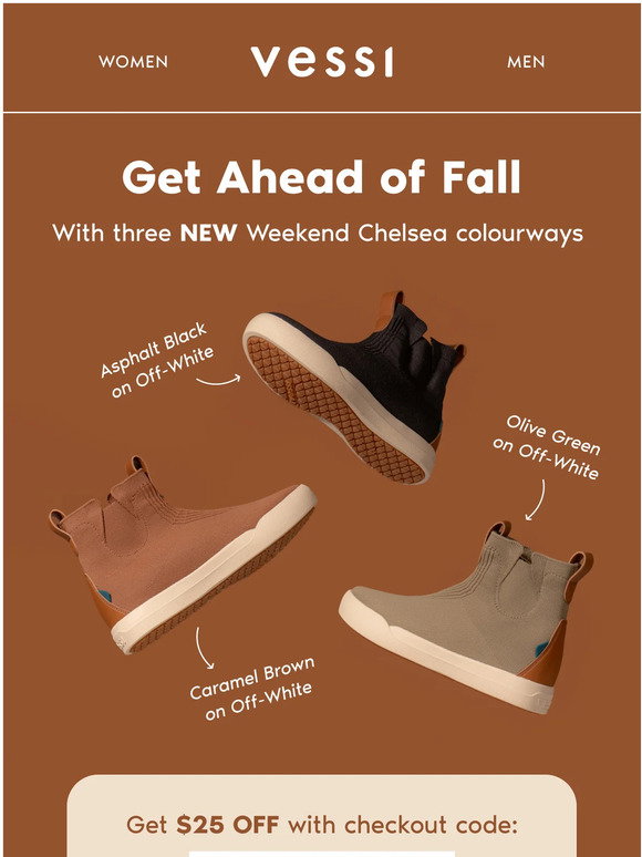 Vessi: Limited edition fall colours inside | Milled