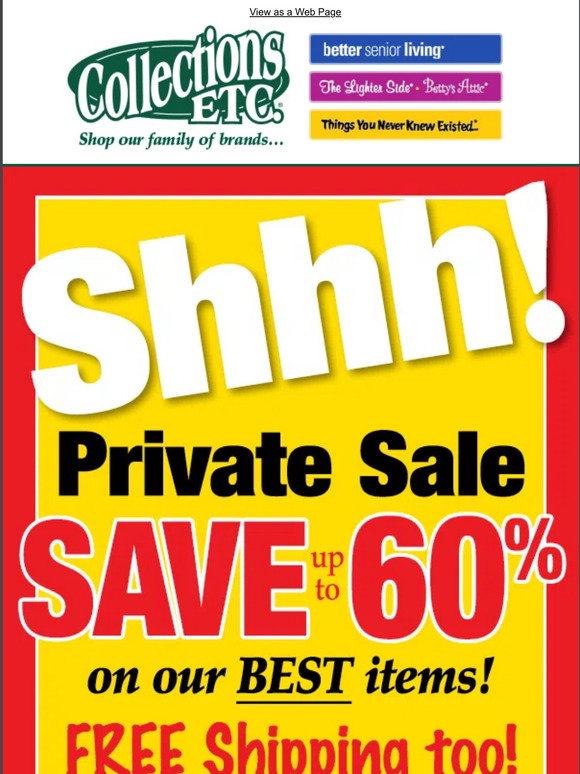 Collections Etc.: Save Up To 60% On Our Best Items! | Milled