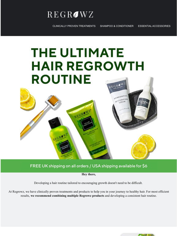 Regrowz: The ULTIMATE hair regrowth routine 🙌 | Milled