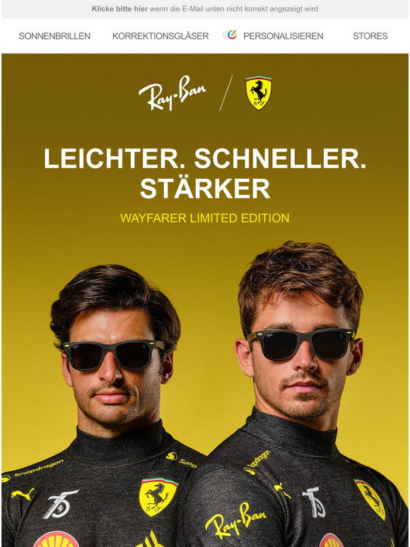 Ray-Ban: Wayfarer Ferrari Limited Edition | Milled