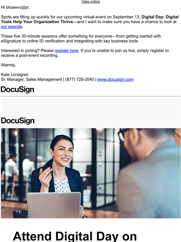 DocuSign: FW: Learn how to transact more business digitally | Milled
