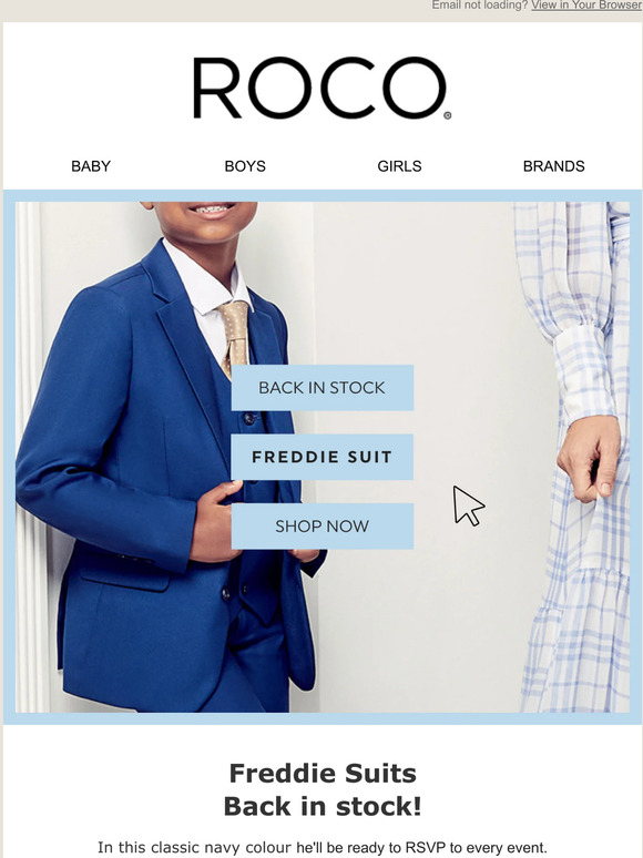 Roco Clothing: Back in stock: Freddie Suit 💙 | Milled