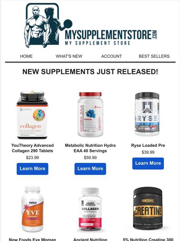 My Supplement Store: Choose from the Newest Supplements of 2022! | Milled