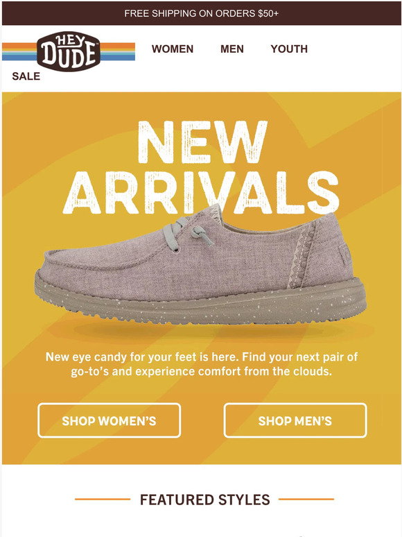 Hey Dude: New funky looks. Same mind-blowing comfort. | Milled