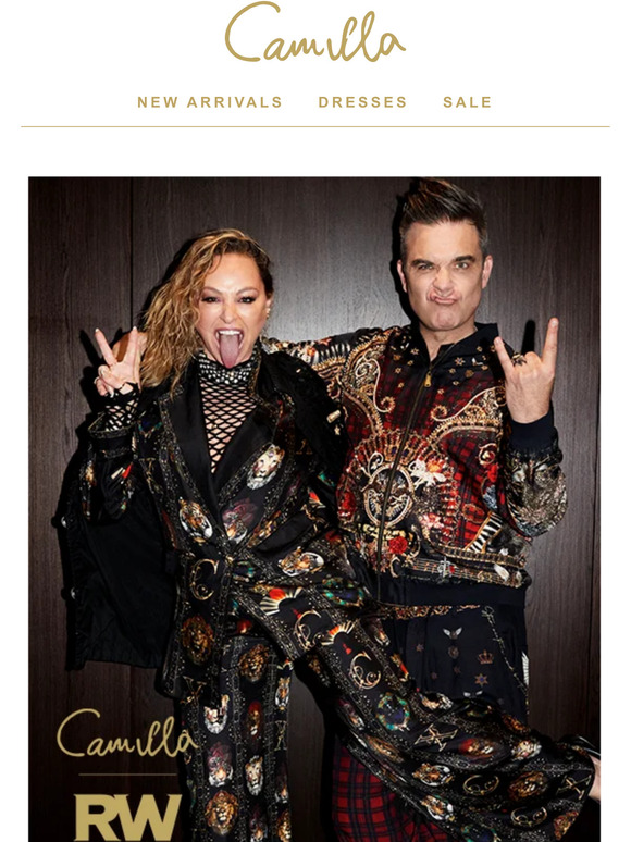 Camilla: CAMILLA x Robbie Williams Is Here | Milled