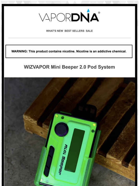 VAPORDNA: The Coolest Pod System ever! Introducing WIZVAPOR Mini Beeper ...
