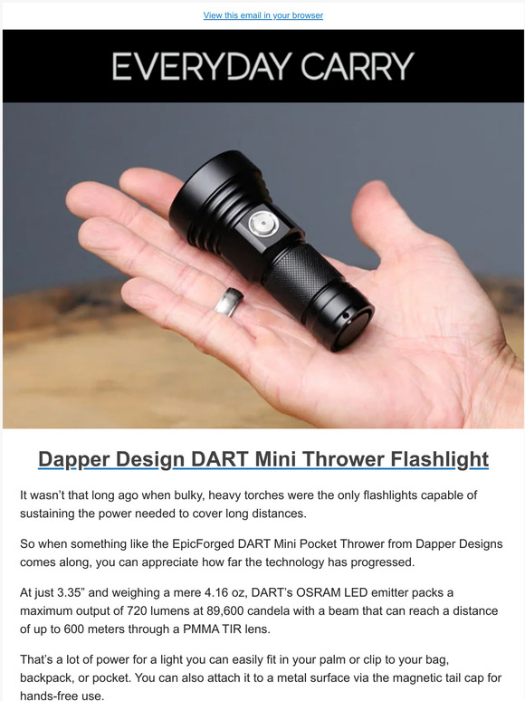 Everyday Carry: Go the Distance With This Pocket Rocket Flashlight 🔦 | Milled