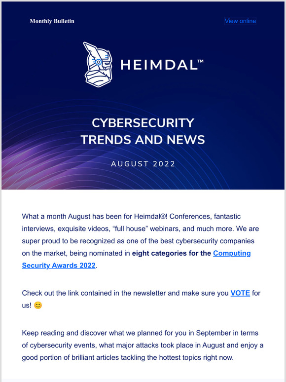 Heimdal Security: Cybersecurity Fall Event Marathon 🏃 | Milled