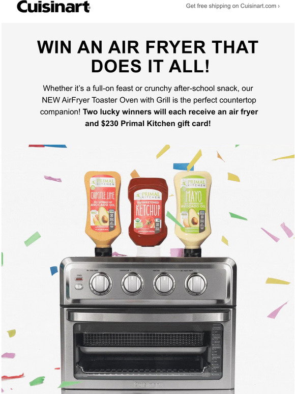 Cuisinart: Win an AirFryer Toaster Oven with Grill! | Milled