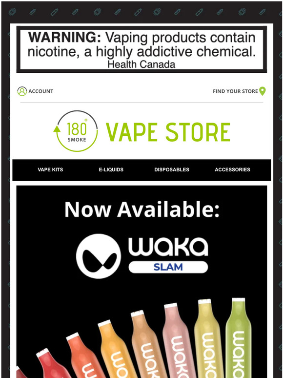 180 Smoke: Now Available 👽 WAKA Slam | Milled