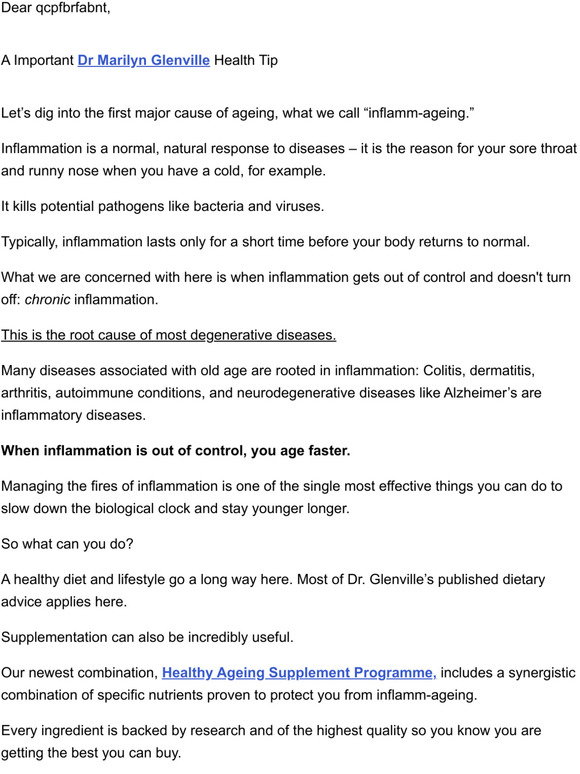 Natural Health Practice: —, What is “inflamm-ageing”? | Milled