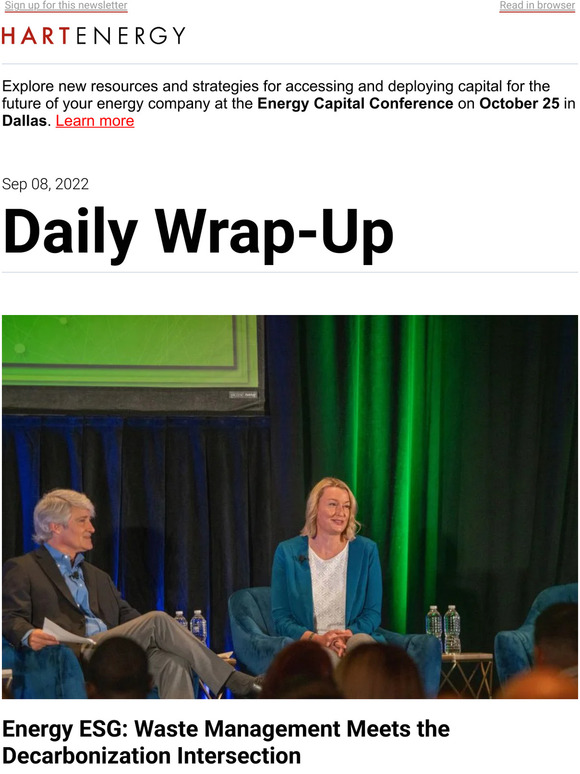 Hart Energy: Daily Wrap-Up: Waste Management at Hart Energy's 2022 ...