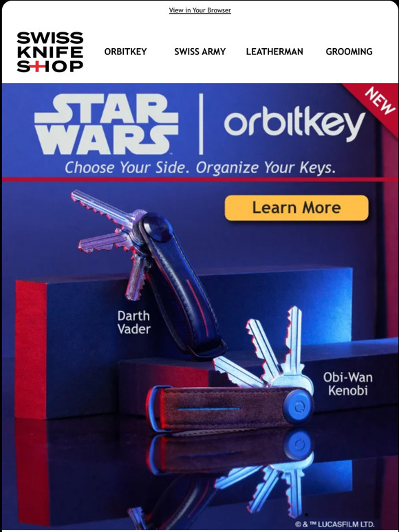 Swiss Knife Shop: NEW! Choose Your Side. Star Wars Darth Vader and Obi ...