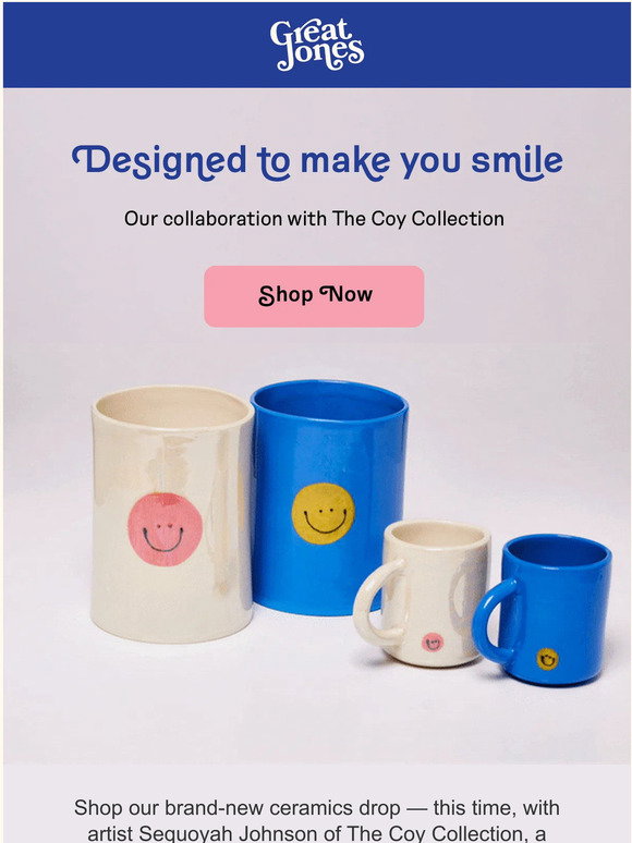 Great Jones: Limited Edition: Our latest ceramics collaboration! | Milled