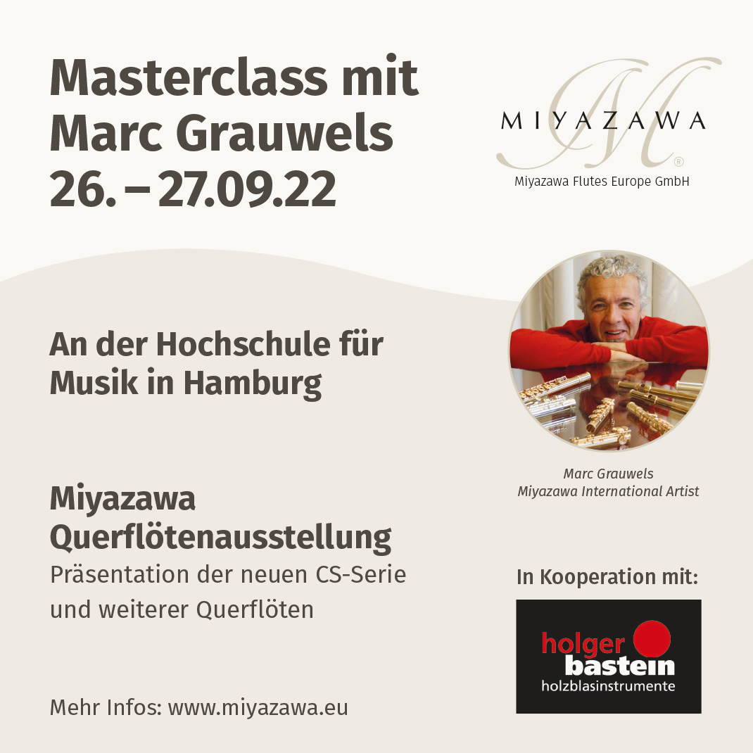 Bastein: Miyazawa Querflöten-Tour in Lübeck und Hamburg | Milled