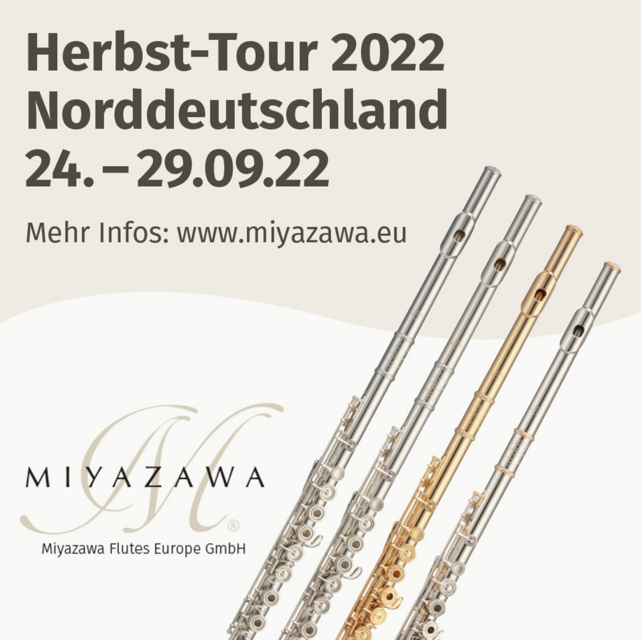 Bastein: Miyazawa Querflöten-Tour in Lübeck und Hamburg | Milled