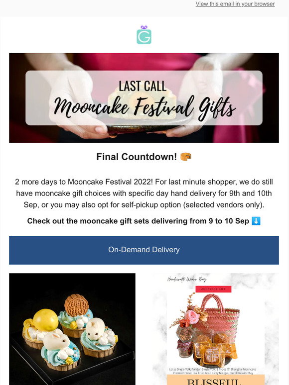 Giftr: Last Call to Send Mooncake Festival 2022 Gifts 🔚 | Milled