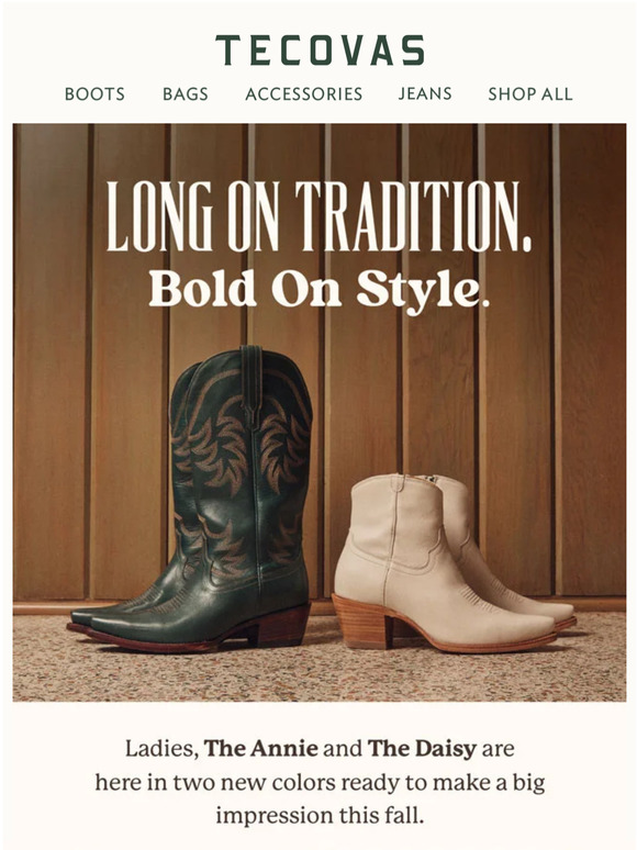 Tecovas: Tall in Teal; Zip-up in Bone | Milled