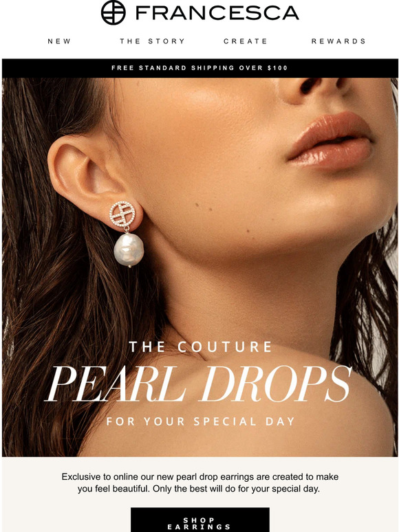 Francesca Collections: Pearls drops for your special day | Milled