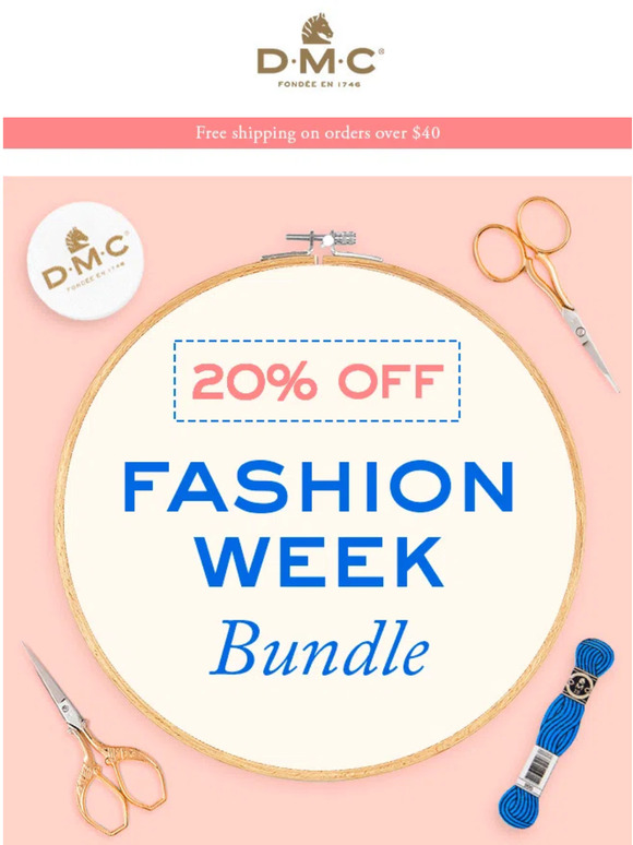 DMC: 20% off Fashion Week Bundle | Milled
