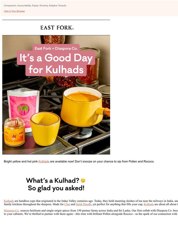 East Fork: Kulhads are here ☀️ | Milled