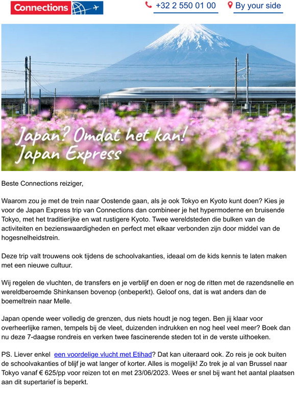Connections: Onze Japan Express: een garantie op een iconische trip ...