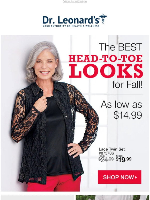 Dr. Leonard's: The BEST Head-to-toe looks for Fall! | Milled