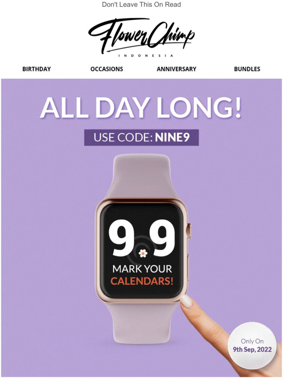 FlowerChimp CPS ID: (1) New Message: 18% OFF 💬 | Milled